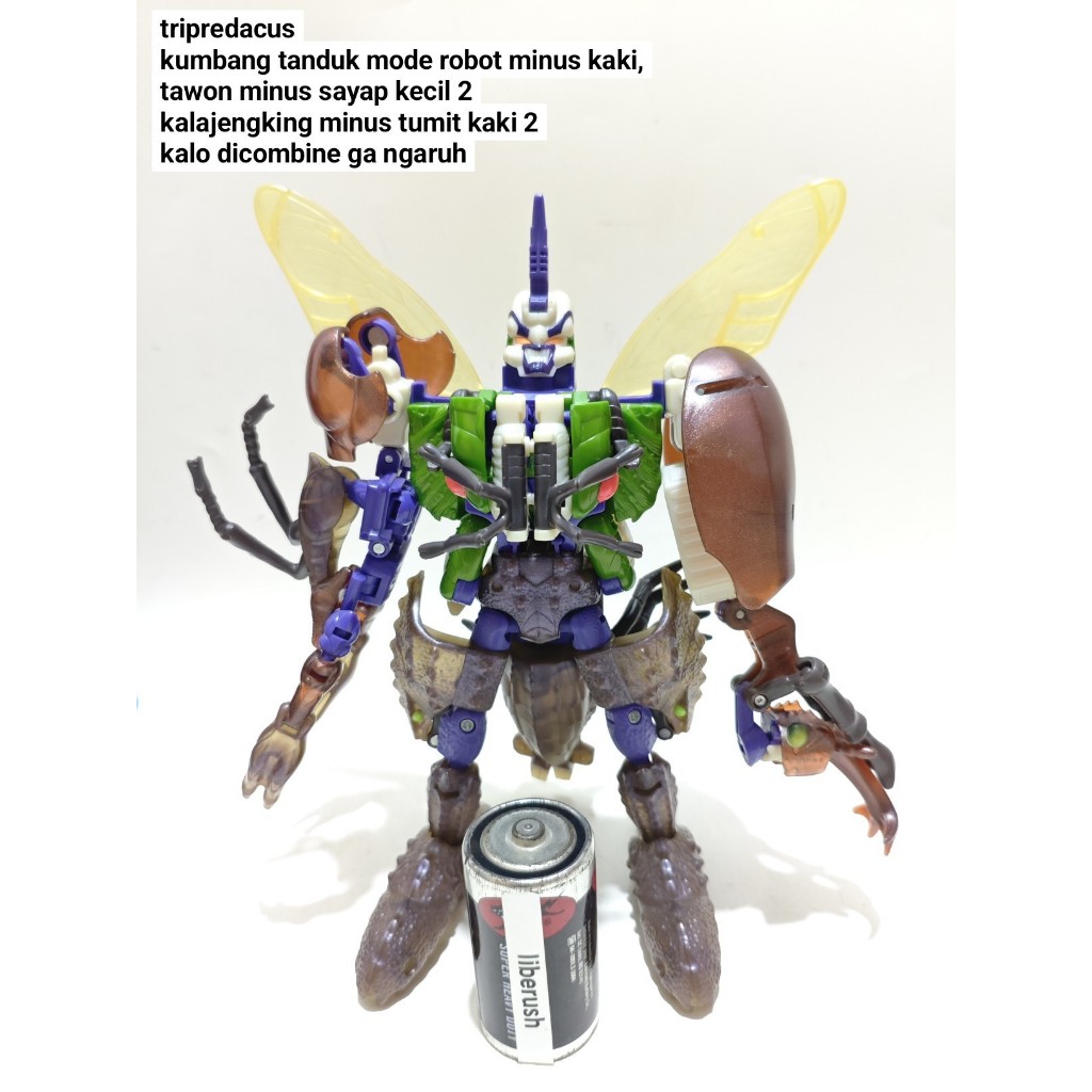 Jual Vintage transformers beast wars sea clamp , ram horn , cicadacon ...
