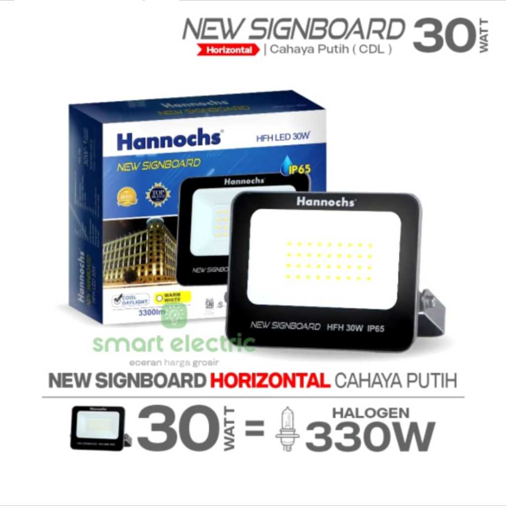 Jual Hannochs New Signboard HFH 30W Lampu Sorot LED Flood Light ...