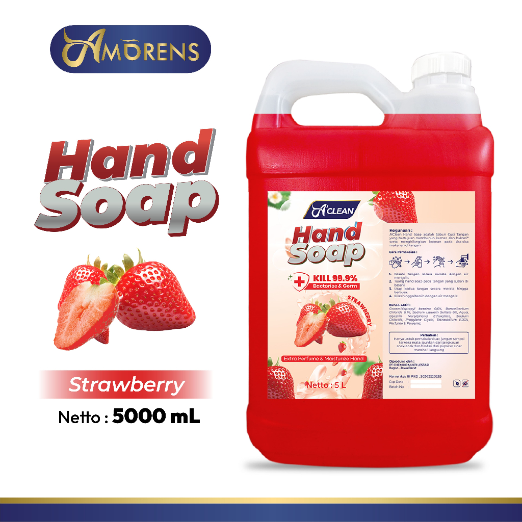 Jual AMORENS Sabun Cuci Tangan 5 Liter A Clean Care | Shopee Indonesia