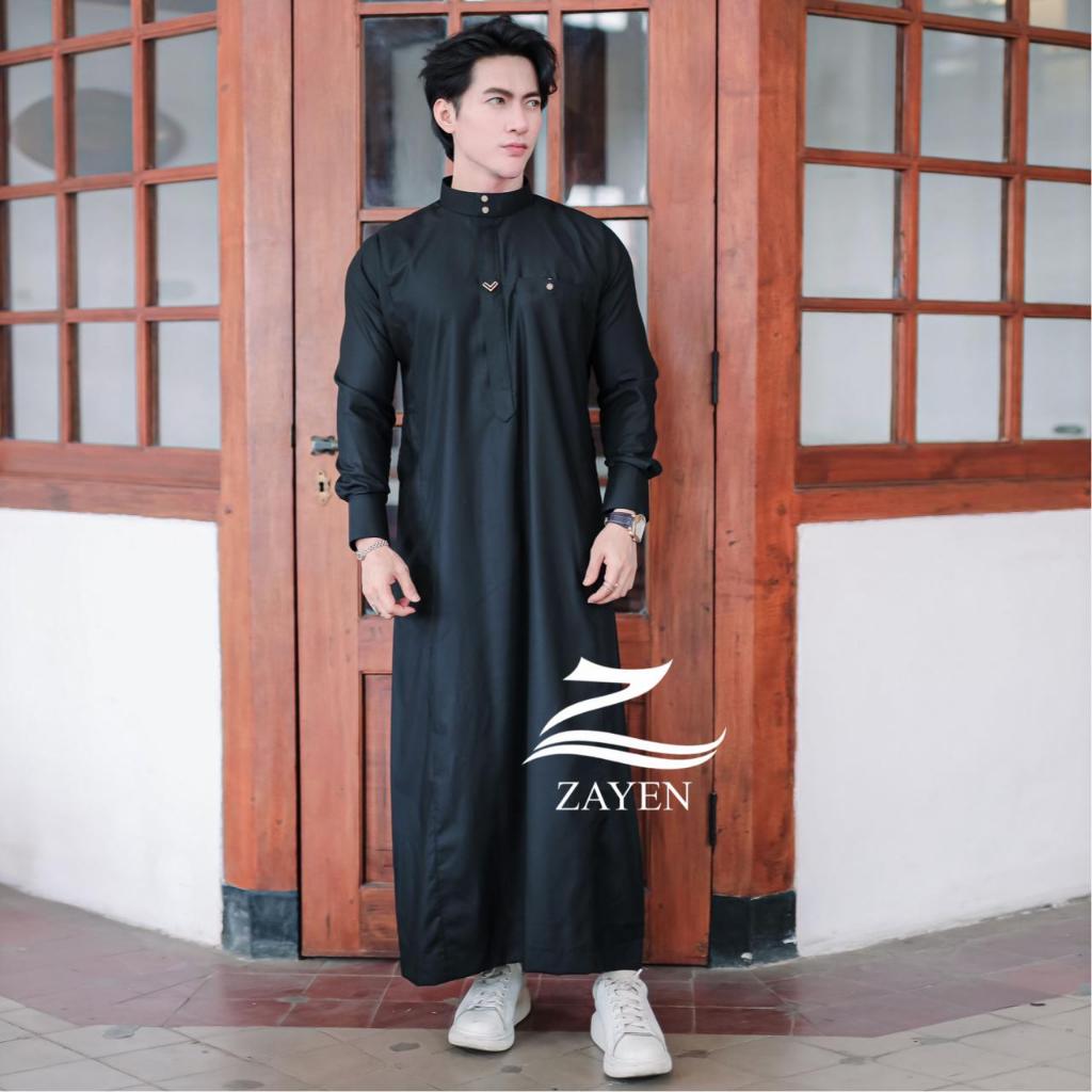 Jual Jubah Slimfit pria Gamis Pria Slimfit jubbah zayen jubah muslim ...