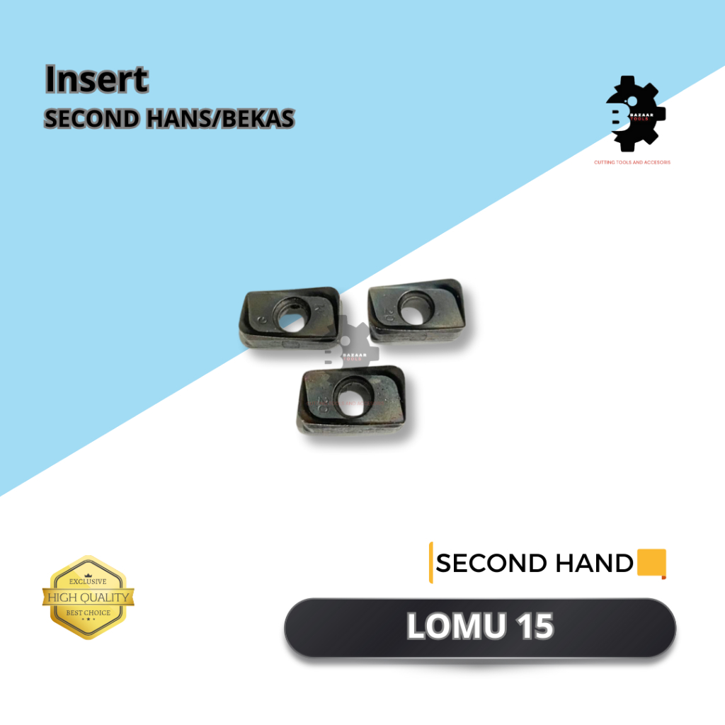 Jual INSERT LOMU 15 SECOND HAND/ BEKAS Carbide Seken Material Keras ...