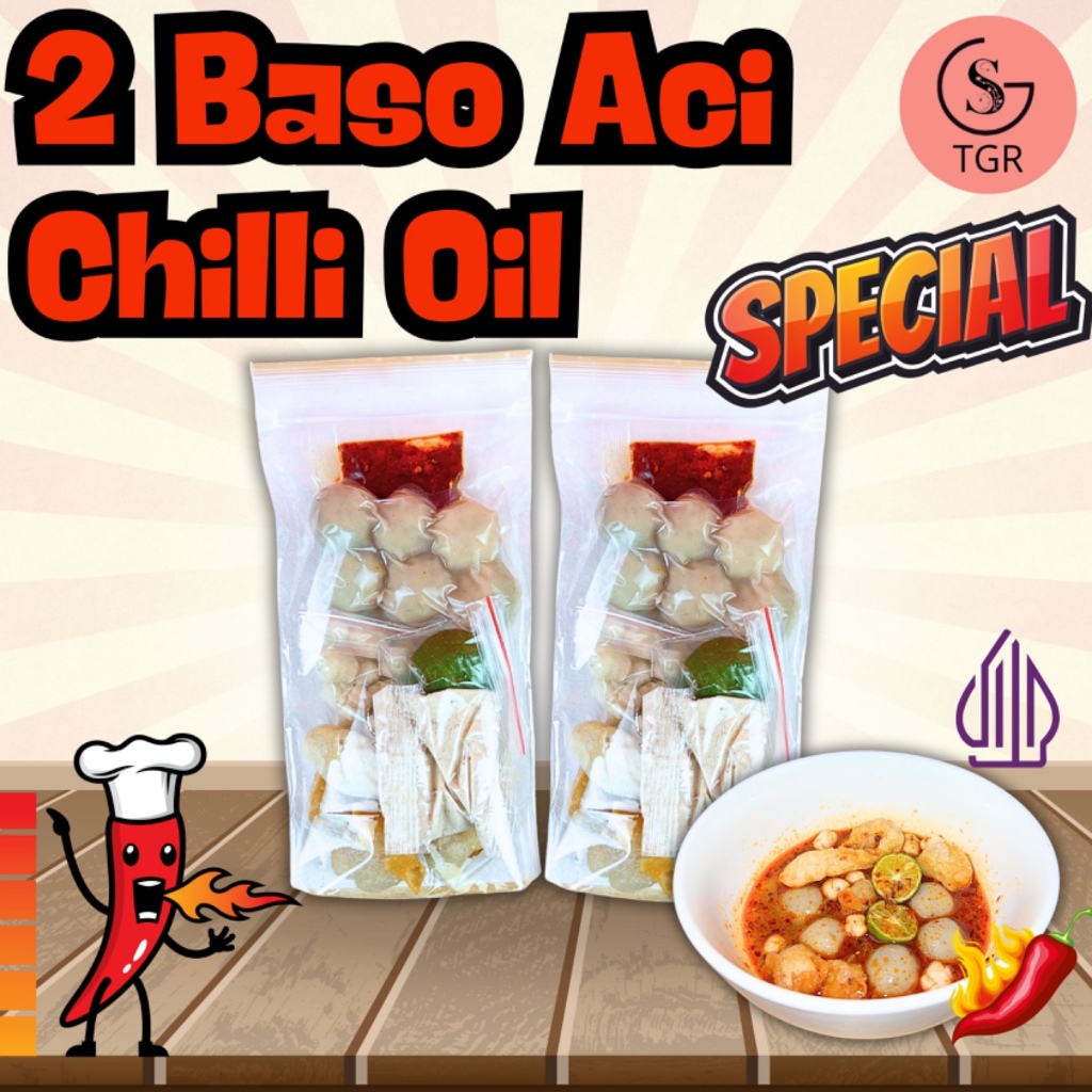 Jual [BASO ACI CHILLI OIL] 2 BUNGKUS BASO ACI ORI EXTRA CHILLI OIL ...