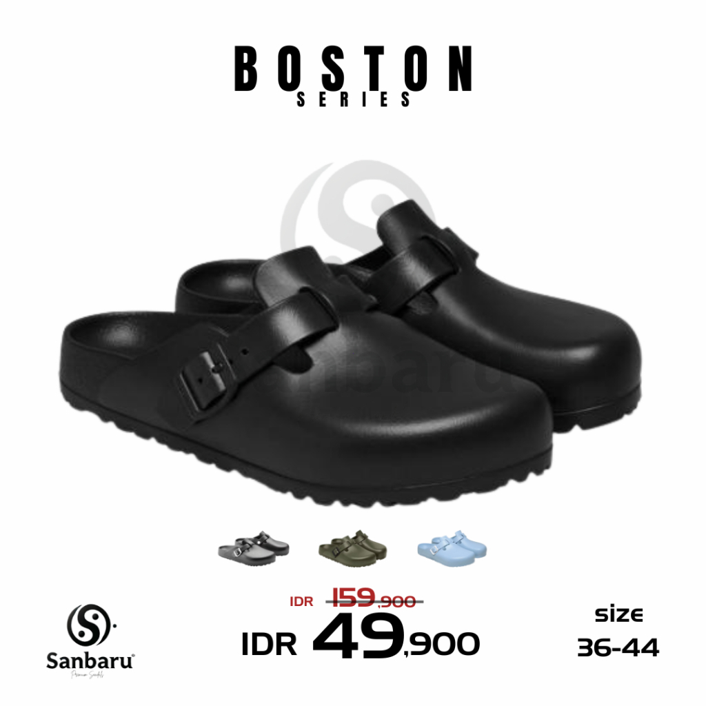 Jual Sandal Pria Slipon Big Sepatu Dokter Sepatu Koki Sandal Boston ...