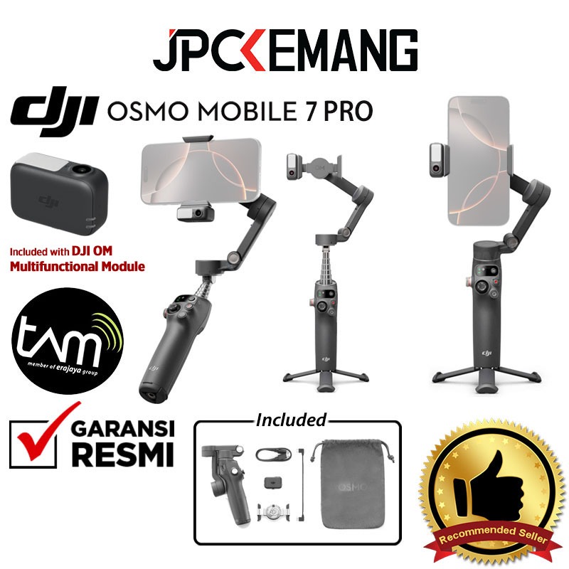 Jual DJI Osmo Mobile 7 Basic / 7P Pro Gimbal Stabilizer Smartphone HP DJI OM7 Garansi Resmi ...