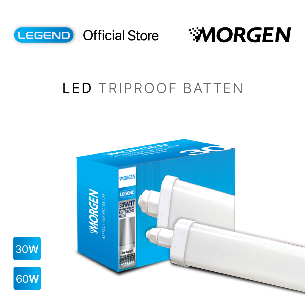 Jual Morgen LED Triproof Batten Light Legend Series - Lampu Batten ...