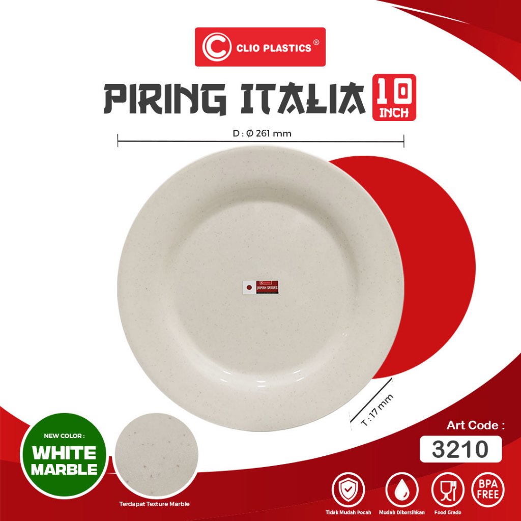 Jual (6-12 Pcs ) Piring lodar Bulat Jumbo Italia 26 Cms - PP 5 Motif ...