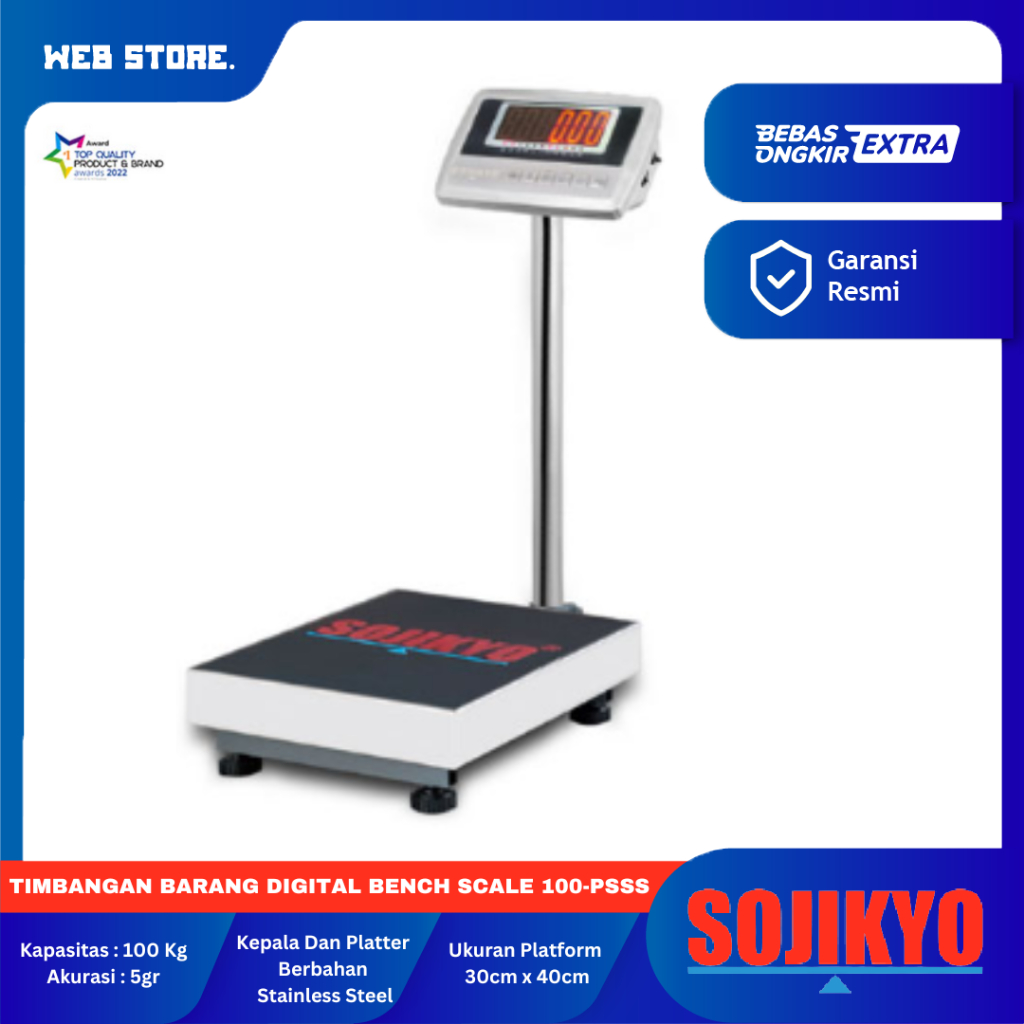 Jual Timbangan Duduk Digital Dudukan Stainless 100kg Timbangan Lantai 150kg 200kg 300kg PSSS ...