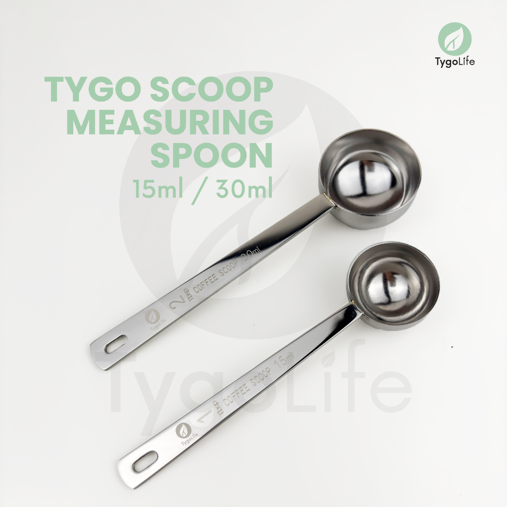 Jual TYGO SCOOP MEASURING SPOON STAINLESS STEEL COFFEE SENDOK TAKAR ...