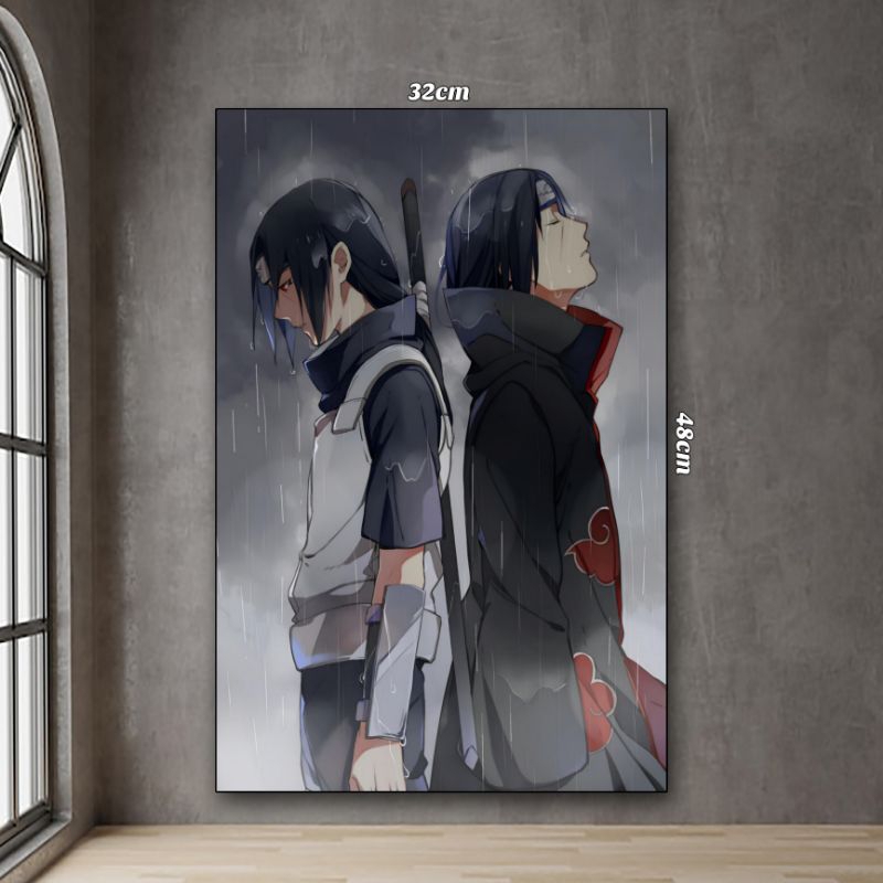 Jual poster anime uchiha Itachi art paper uk 32x48 update terbaru 2025 ...