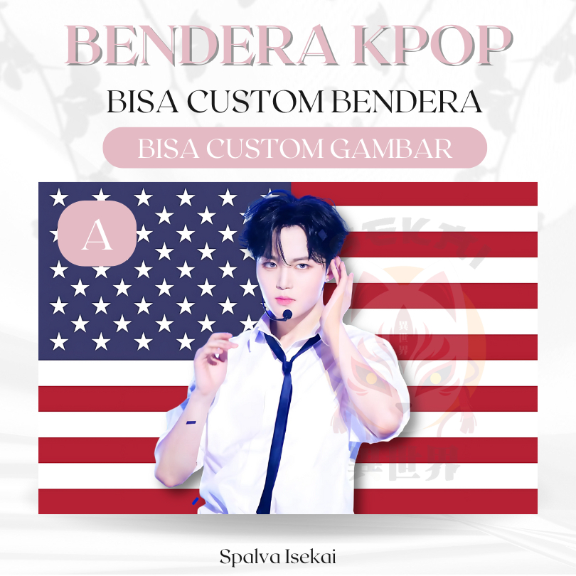 Jual Bendera KPOP KIM DOYOUNG TREASURE / KPOP Flag / BENDERA AMERIKA ...