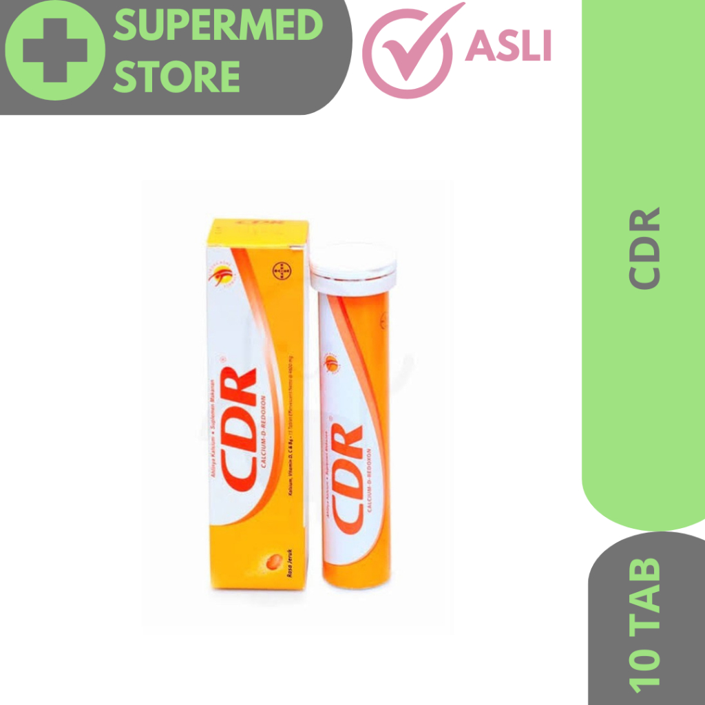 Jual CDR 10 Tablet Effervescent / Suplemen Kalsium Multivitamin Imun Tubuh | Shopee Indonesia