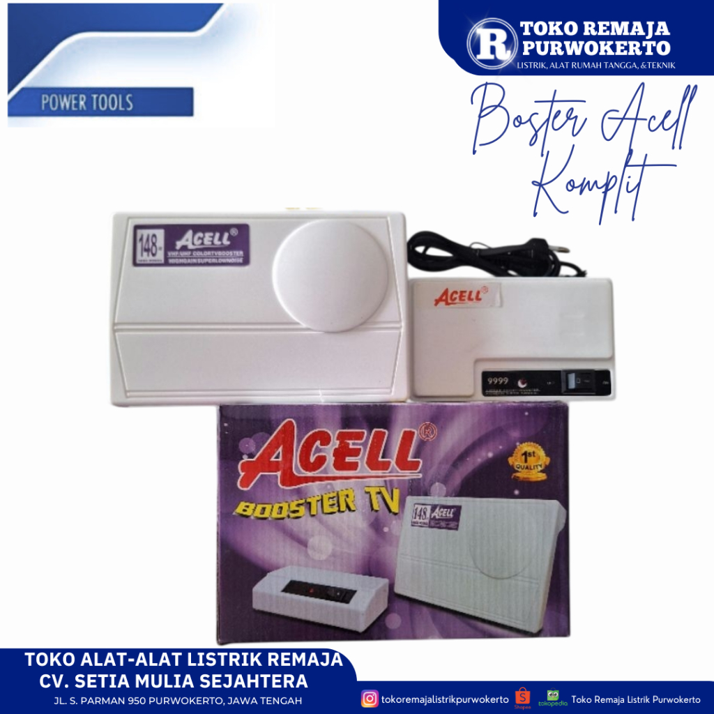 Jual Boster Antena Tv Acell / Booster Antena Tv Analog Digital Acell ...