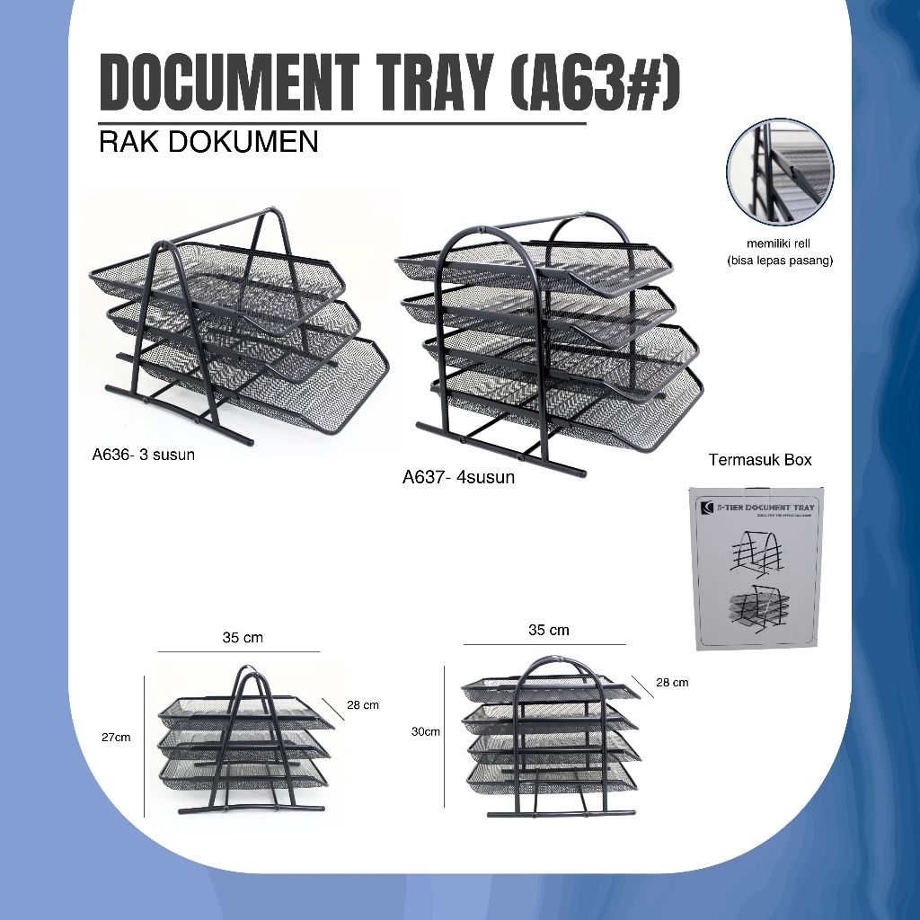 Jual Document Tray / Rak Simpan Dokumen A636-A637 | Shopee Indonesia