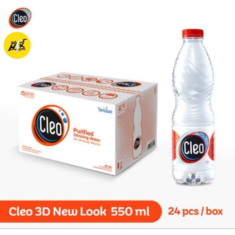 Jual AIR MINUM MERK CLEO BOTOl 550 ML ISI 24 PCS | Shopee Indonesia