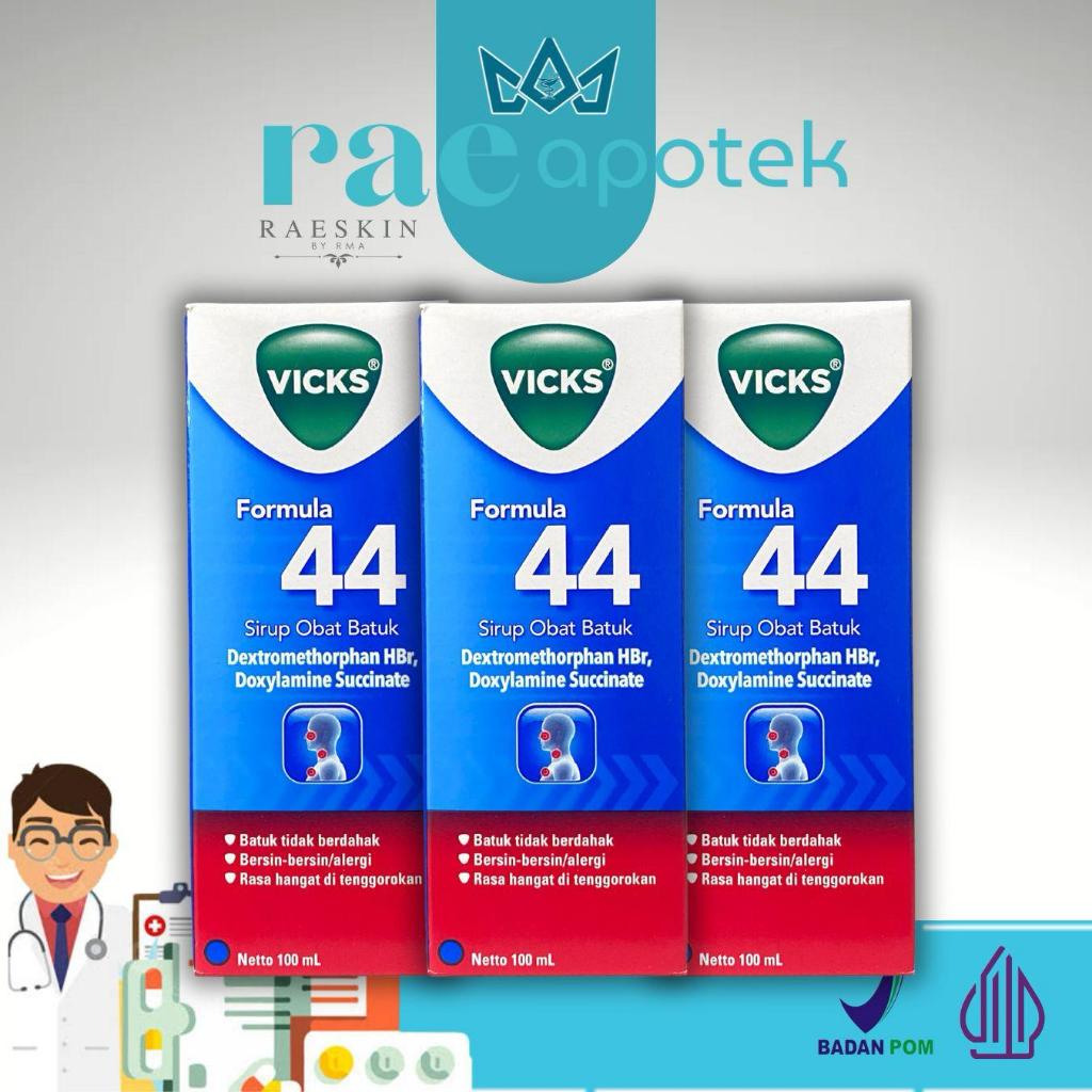 Jual Vicks Formula 44 Antitusif dan Antihistamin 100ml | Shopee Indonesia