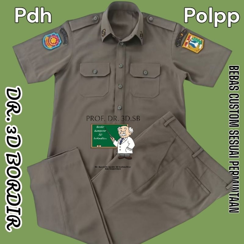 Jual SERAGAM baju PDH POL PP pria dan wanita Neww | Shopee Indonesia