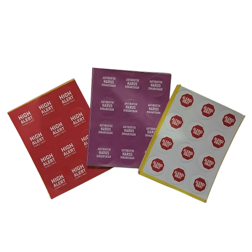 Jual Stiker Label High alert - Alergi Obat - Antibotik Harus Dihabiskan ...