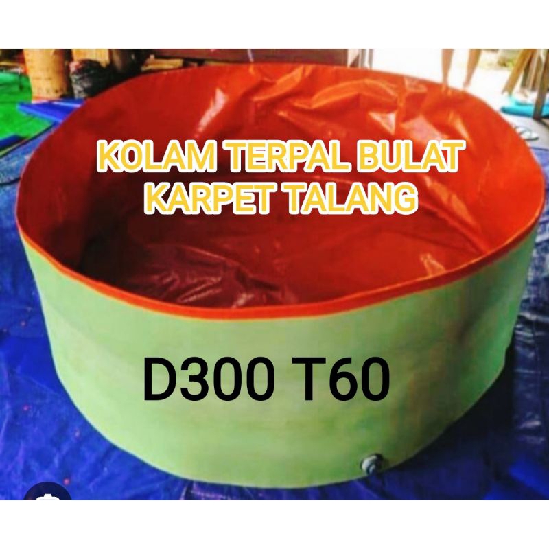 Jual Kolam Terpal Karpet Talang D300 T60 Bahan A20 Korea Praktis ...