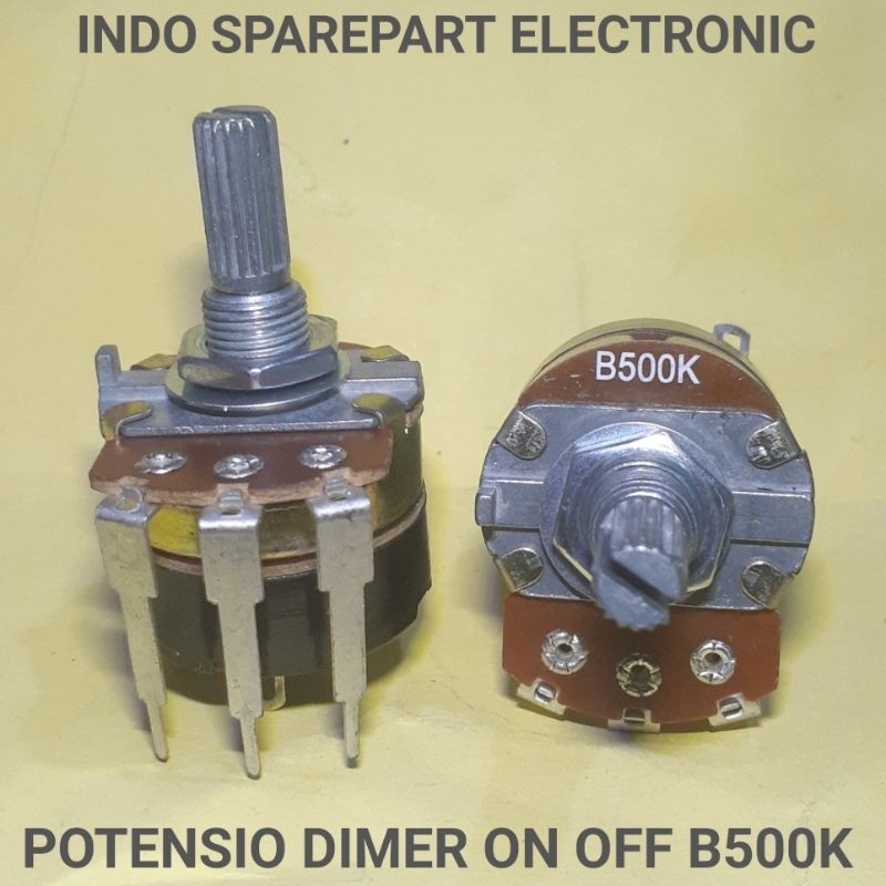 Jual POTENSIO DIMER ON OFF B500K | Shopee Indonesia