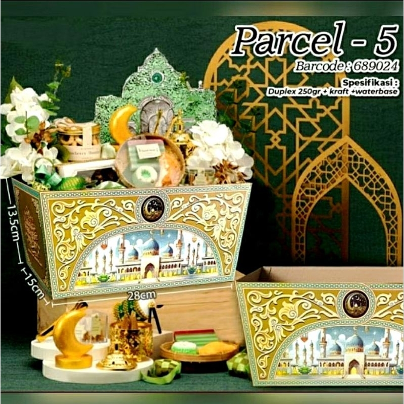Jual Box Parcel tema Lebaran Idul Fitri bisa digunakan untuk Packaging ...