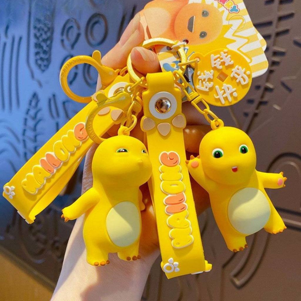 Jual [littlecrab] Gantungan Kunci Nailong Dino Kuning Karakter Emoticon ...