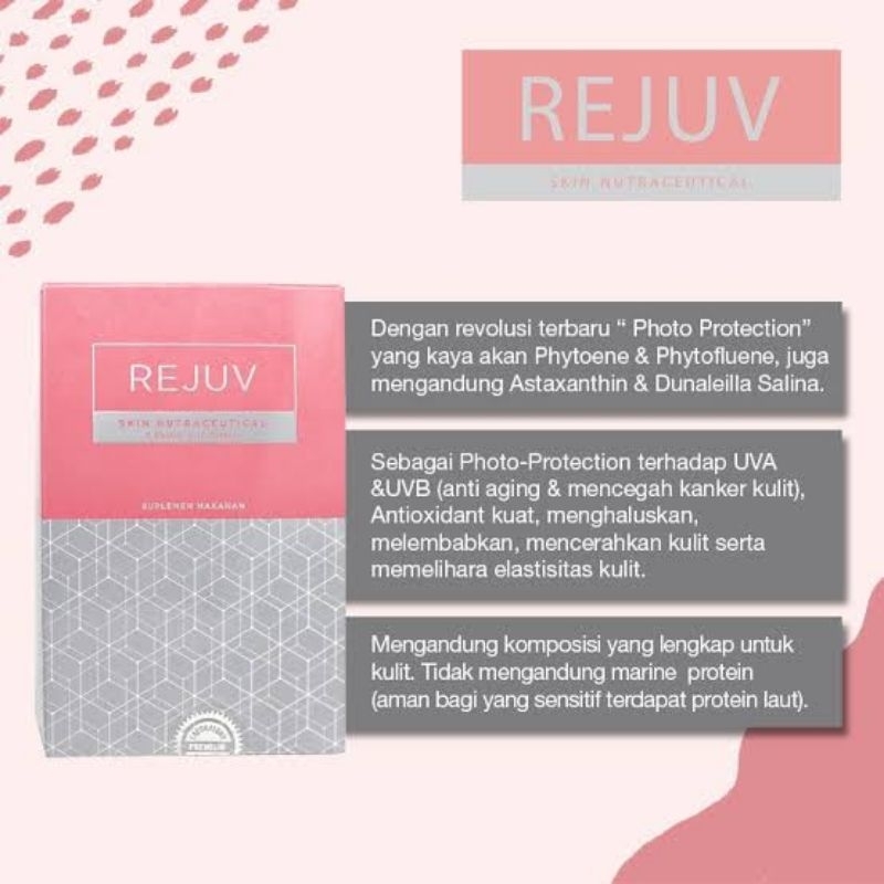 Jual REJUV vitamin Kulit isi 30 tablet | Shopee Indonesia