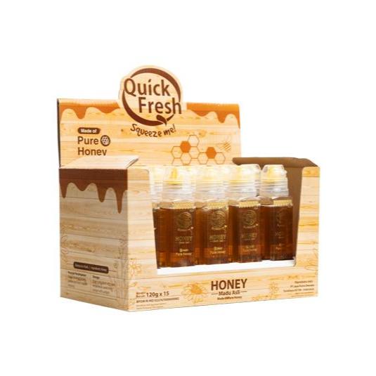 Jual 15 Botol Quick Fresh Madu Murni Asli, masing-masing 120gr (with ...