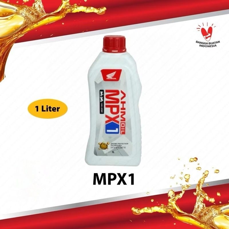 Jual AHM Oil MPX 1 10W-30 1L AHM Oli MPX 1 1000ml Motor 4Tak | Shopee Indonesia