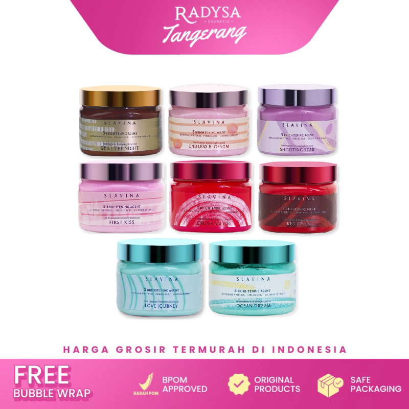 Jual 𝐑𝐀𝐃𝐘𝐒𝐀 𝐓𝐆𝐑 - SLAVINA Organic Rice Body Scrub 300gr | lulur badan ...