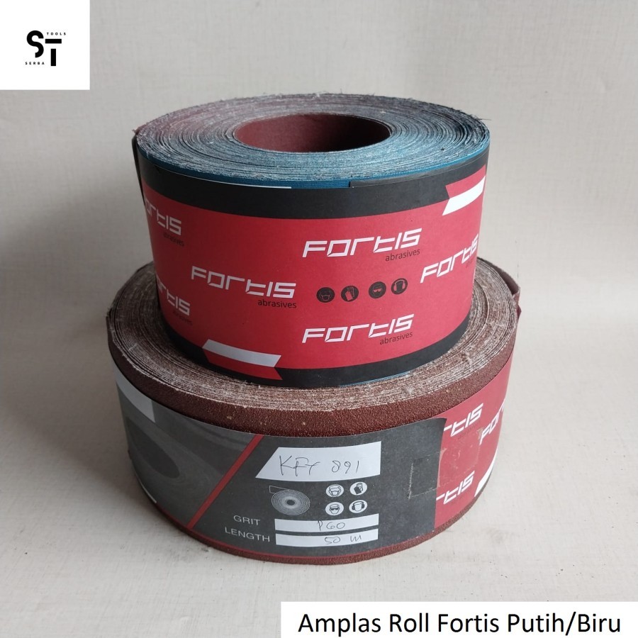 Jual Amplas Roll Gulungan 4 Inch 100mm x 50m Red Merah Fortis KFY891 ...
