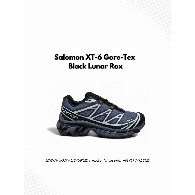 Jual Sepatu Salomon XT-6 Gore-Tex Black Lunar Rock | Shopee Indonesia