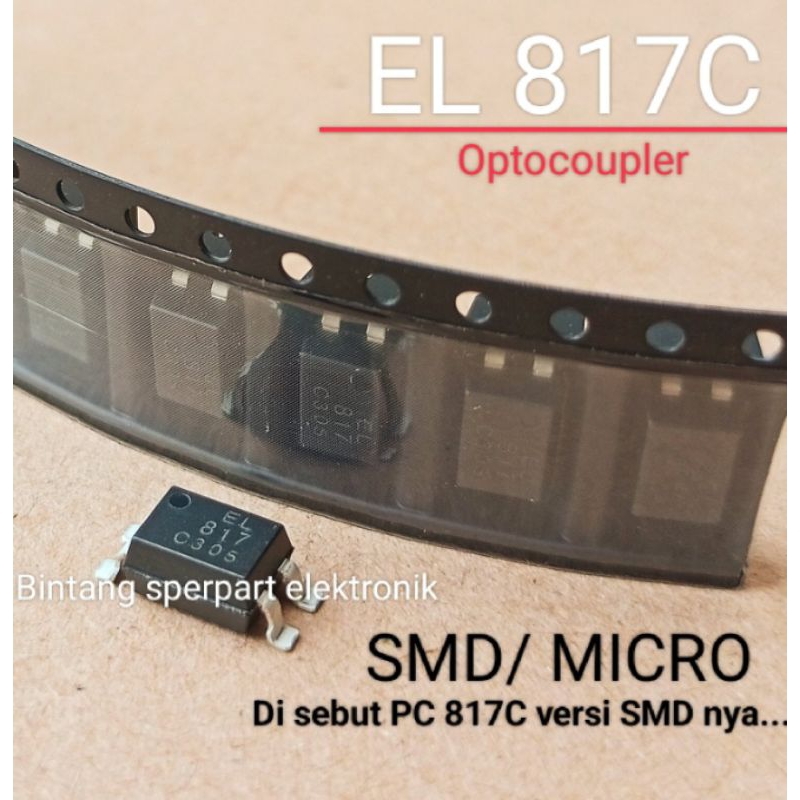 Jual OPTOCOUPLER EL817C SMD SOP-4 IC TRANSISTOR PC817C SMD PC 817C PC 817 EL 817 TRANSISTOR EL ...