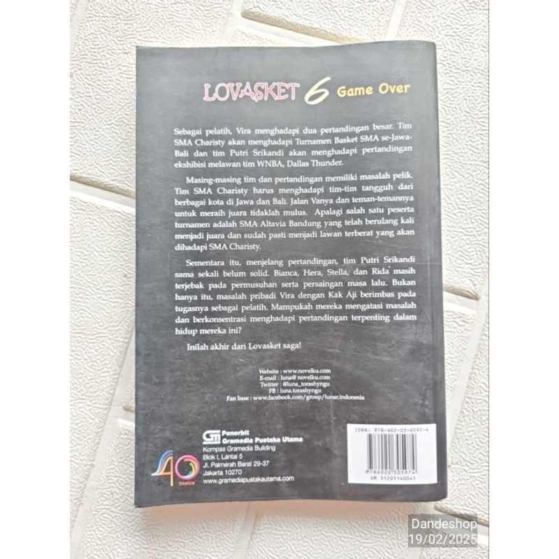 Jual Lovasket Game Over by Luna Torashyngu - Novel Bekas Preloved ...