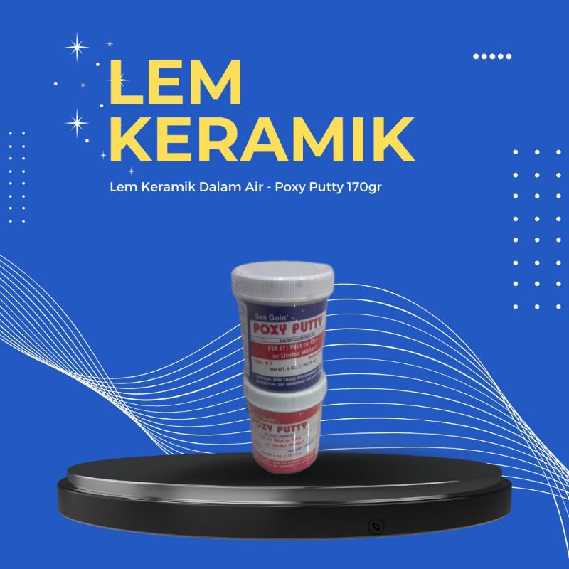 Jual Lem Keramik Dalam Air - Poxy Putty 170gr - Pasang Keramik Tanpa Kuras Air | Shopee Indonesia