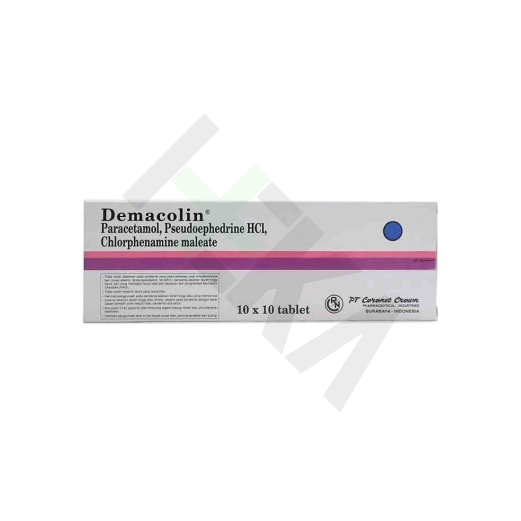 Jual Demacolin Strip isi 10 Tablet - Obat Flu Demam Sakit Kepala ...