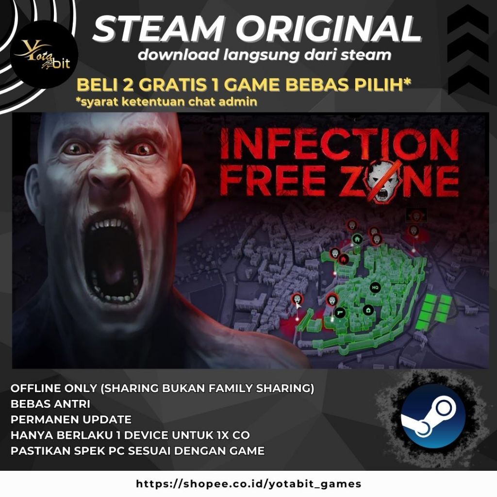 Jual INFECTION FREE ZONE PC Sharing Original Offline | Shopee Indonesia
