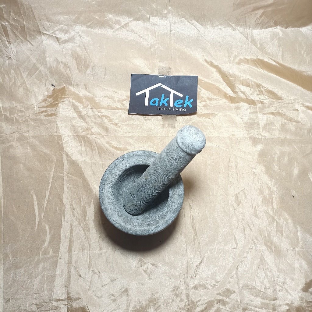 Jual LUMPANG SET BATU ASLI 14CM TUMBUKAN ALU MORTAR PESTLE PENUMBUK ...