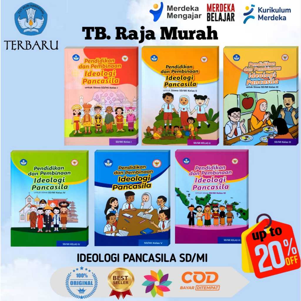 Jual Buku Siswa IDEOLOGI PANCASILA KELAS 1,2,3,4,5,6 SD/MI - Kurikulum Merdeka - Kemendikbud ...