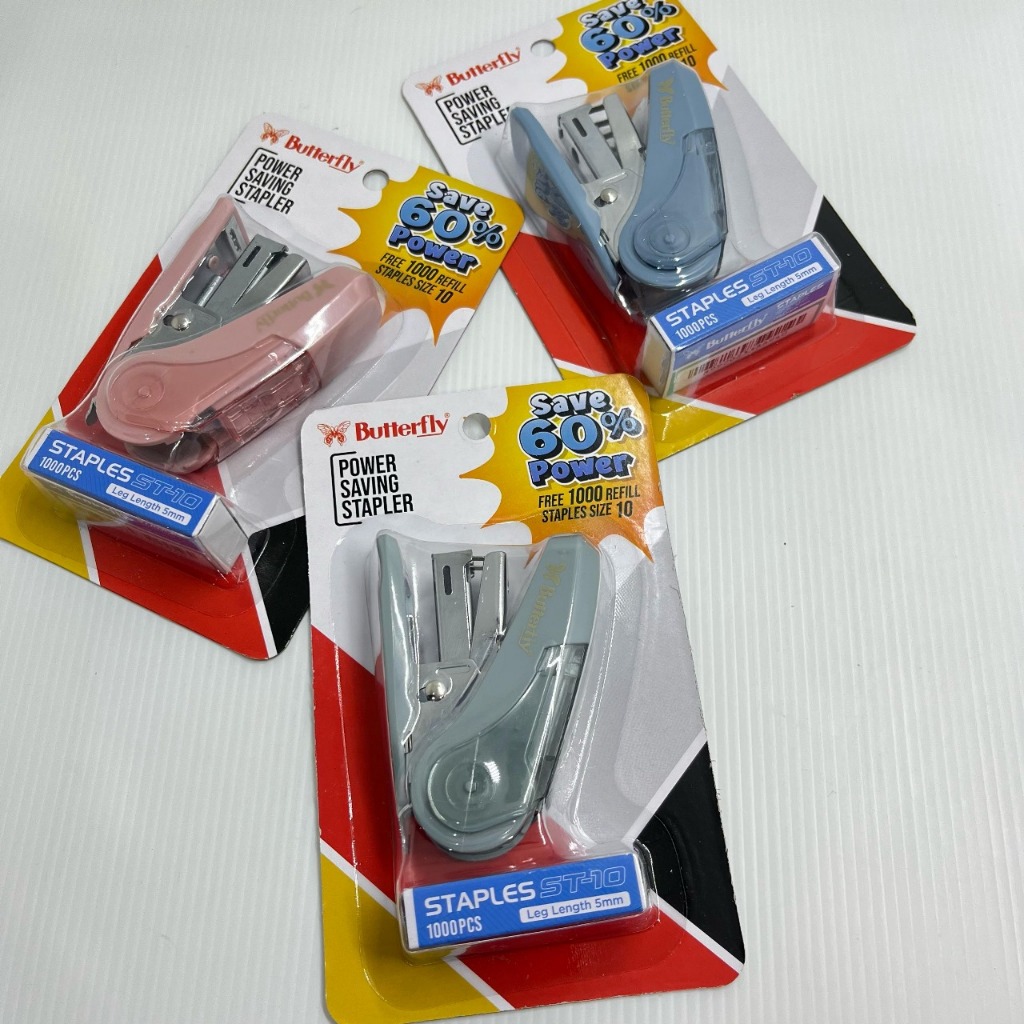Jual Butterfly Power Saving Stapler / Mesin Staples | Shopee Indonesia