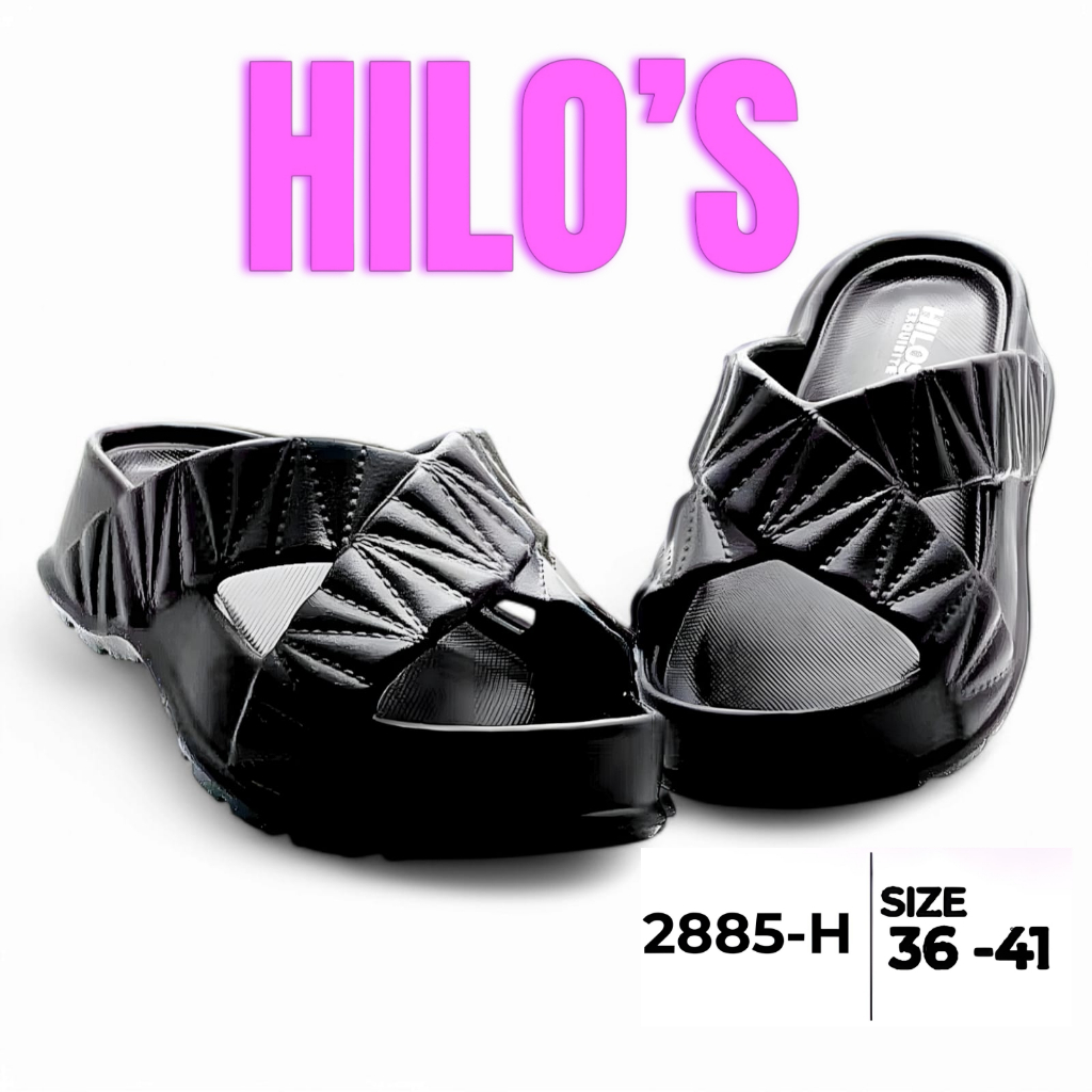 Jual HILO'S 2885-H - Sandal Selop Wedges Wanita/Remaja Modist Tumit ...
