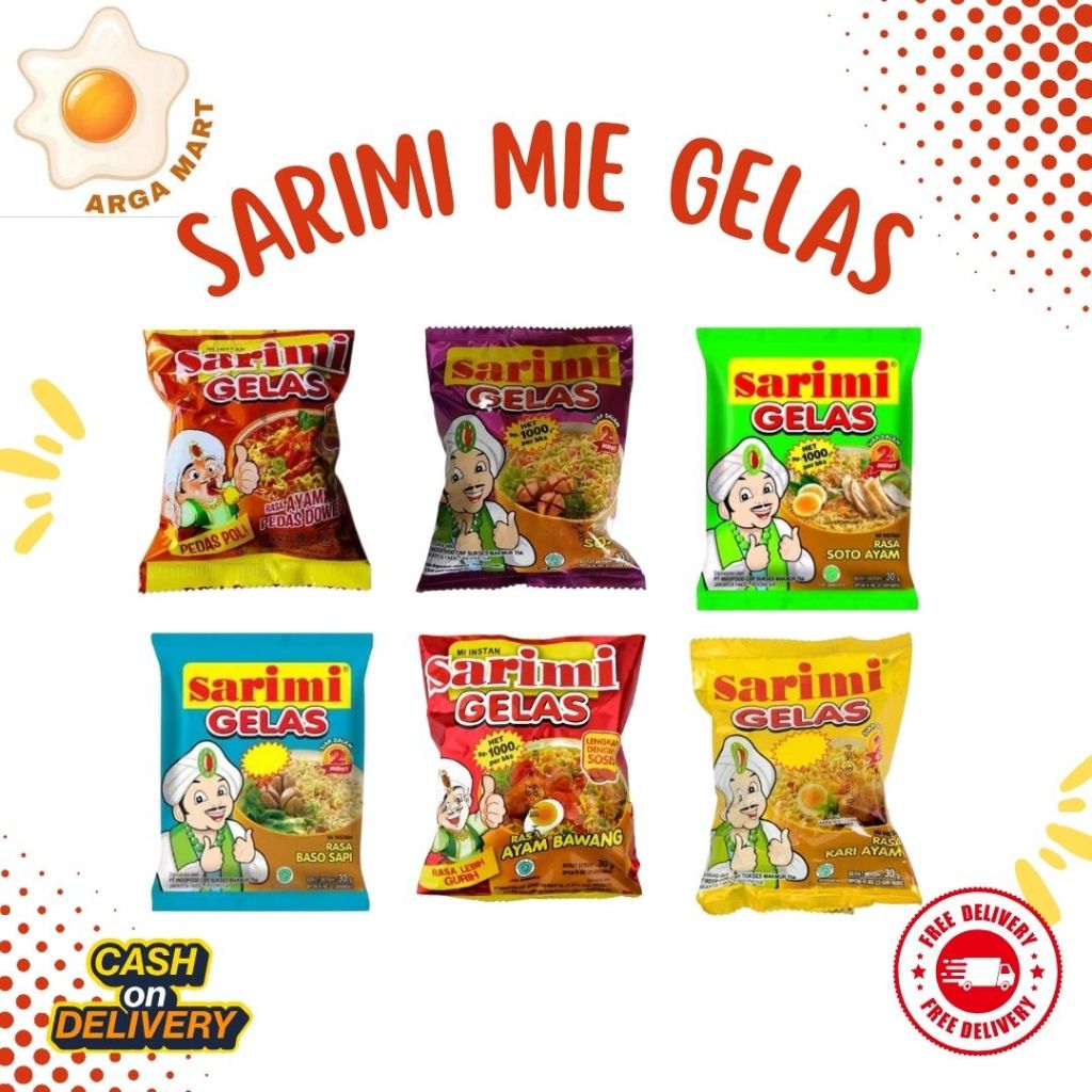 Jual [ISI 10] SARIMI MIE GELAS ALL VARIAN RASA - KARI AYAM - BASO SAPI ...