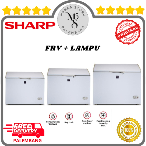 Jual Chest Freezer Sharp 150L/202L/302L - FRV150X / FRV210X / FRV310X ...