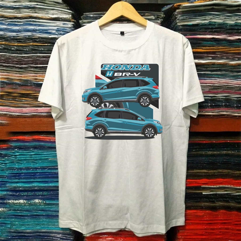 Jual Kaos distro mobil BRV / baju Honda BRV cotton combed 24s premium | Shopee Indonesia