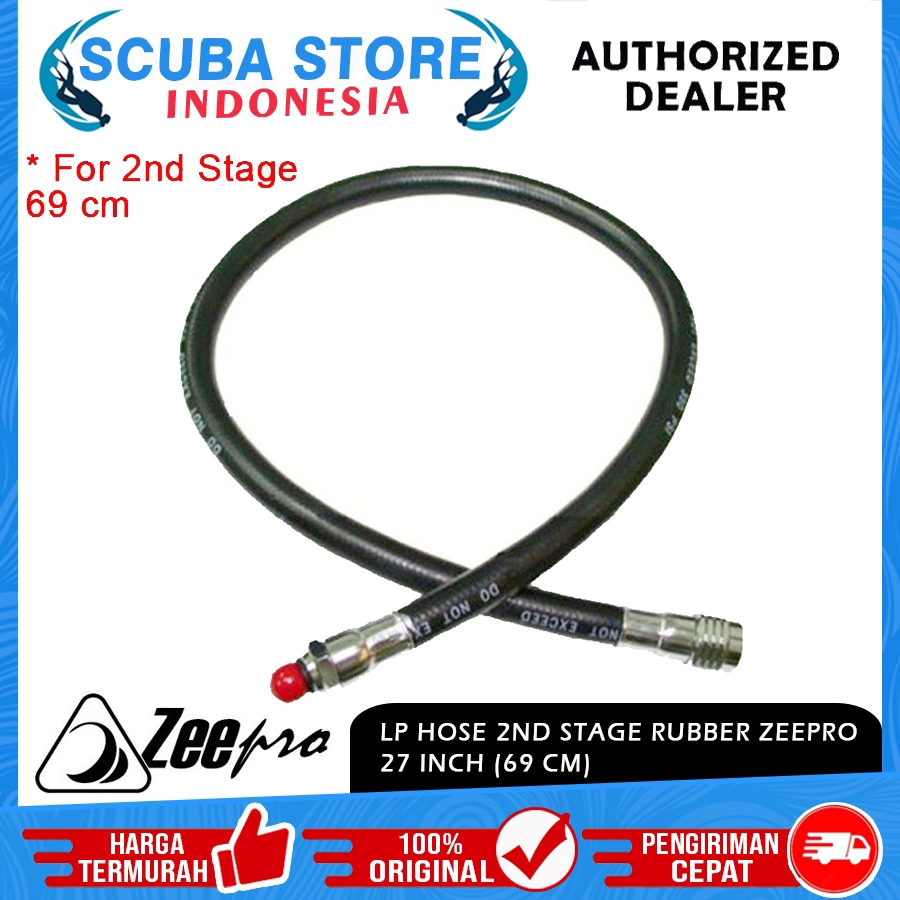 Jual Low Pressure Lp Hose 2nd Stage Rubber Zeepro 27 Inch 69cm Selang ...
