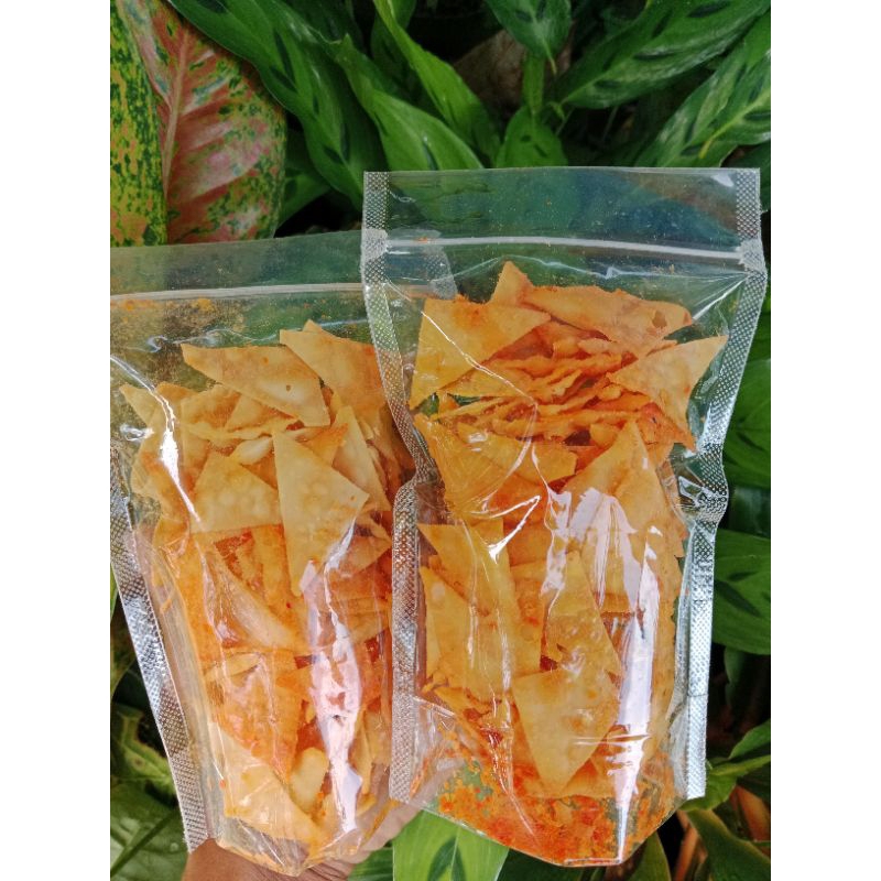 Jual Kripik Pangsit Kemasan Pouch 100g | Shopee Indonesia