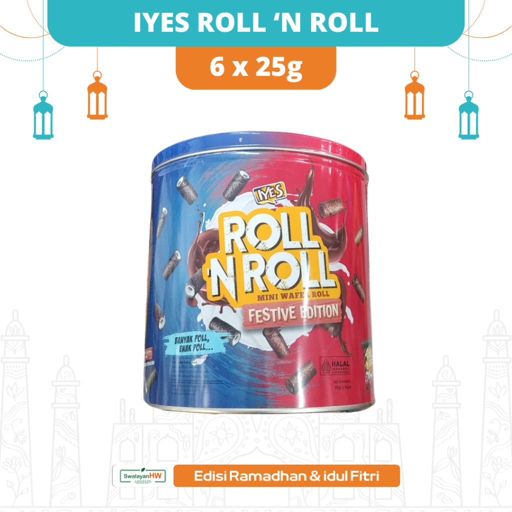 Jual IYES ROLL 'N ROLL FESTIVE EDITION ISI 6 x 25g [150g] I ED 15 12 ...