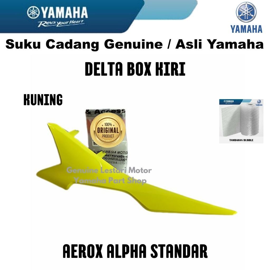 Jual Delta Box Kuning Kiri Aerox Alpha Standar Silver 8 Asli Original ...