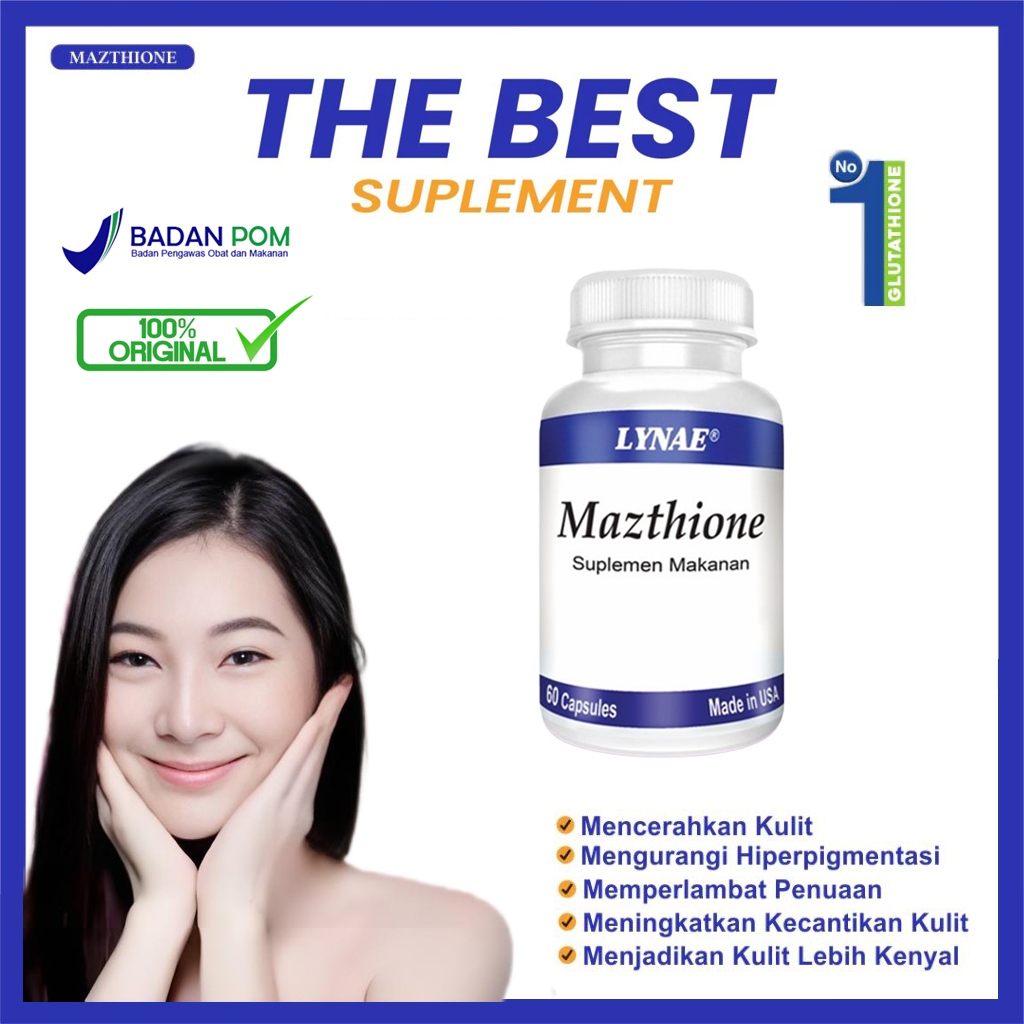 Jual Original Mazthione Glutathione Whitening Suplement dan Antioksidan isi 15 30 60 Caps ...