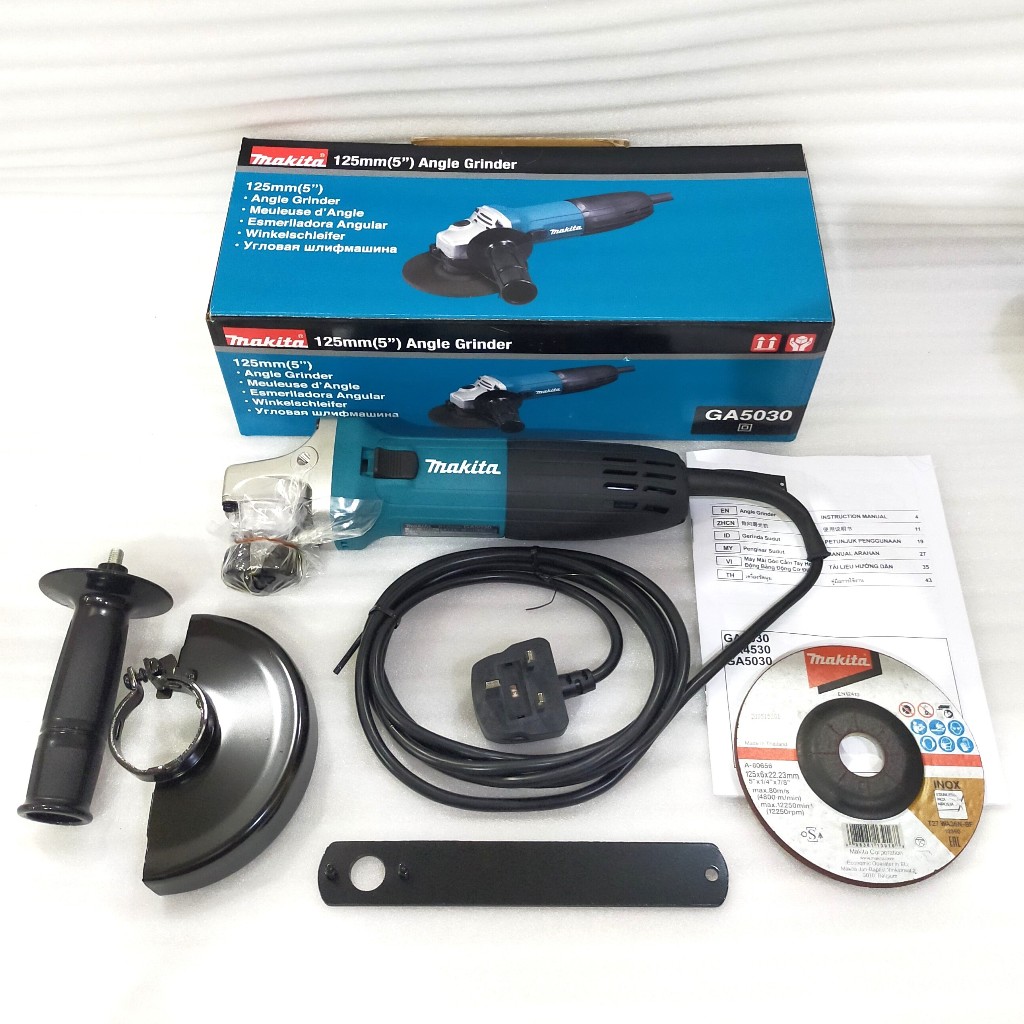Jual Makita GA5030 125mm ( 5" ) Angle Grinder 220V / Mesin Gerinda Tangan 125 mm ( 5 Inch ...