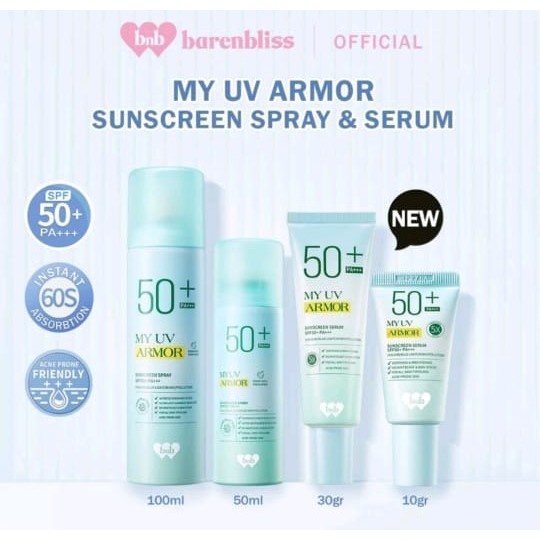 Jual BNB Barenbliss My UV Armor Sunscreen SPF50+ PA+++ | Shopee Indonesia